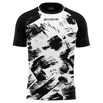 Givova T- Shirt Art Interlock, Blanc/Noir, 3XL Mixte