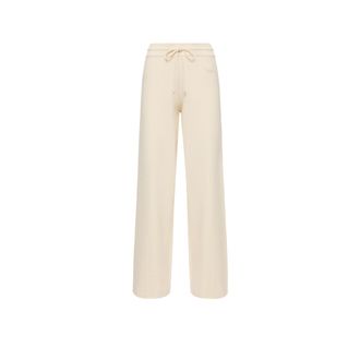 Moncler Moncler Double Knit Wool & Cashmere Pants, Women, White, Size: Xs