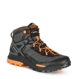 Aku Rocket Mid DFS GTX Wanderstiefel, Herren, Schwarz/Orange, Gr&ouml;&szlig;e 44