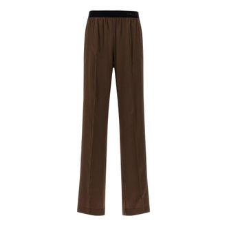 Tom Ford Stretch Seidensatin PJ Hose - - Trousers - Damen - Braun - XS