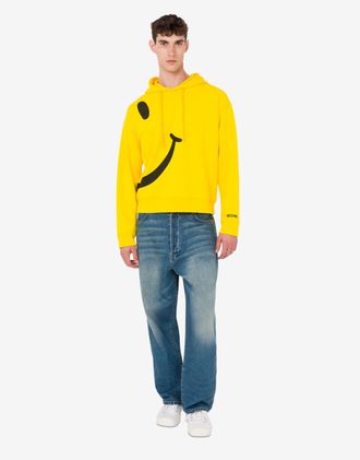 Moschino Sweatshirt aus Bio-Baumwolle Smiley - Gelb