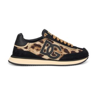 Dolce & Gabbana Femme, Chaussures, Multicolore, Taille: 40 EU Baskets imprim&eacute; animalier