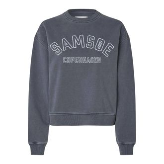 Sams&oslash;e & Sams&oslash;e Femme, Sweatshirts et sweats &agrave; capuche, Bleu, Taille: 38 FR Savan Sweat