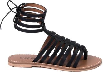 Chattawak Damen 5 Jahre Sandale, Schwarz, 38 EU