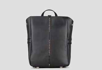 Alexander Smith Daisy backpack in black tumbled leather