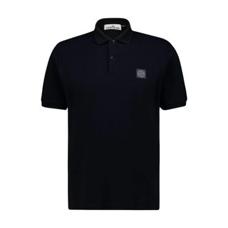 Stone Island Homme, Tops, Bleu, Taille: L Polo en coton piqu&eacute; 50/2