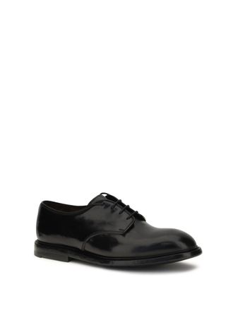 Premiata Mens Lace-Ups With Lettering Logo Black Lace Up