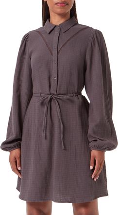 Pieces Damen Pcjacobine Shirt Dress Kleid, Magnet, L EU