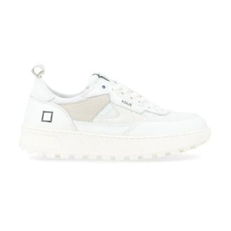 D.A.T.E. D.a.t.e., Femme, Chaussures, Blanc, Taille: 35 EU Baskets Hybride en Tissu Technique et Cuir