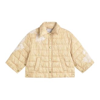 Ermanno Scervino Femme, Vestes, Beige, Taille: 36 FR Torera Acolchada