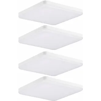 ETC Shop Etc-shop - Lot de 4 plafonniers led alu luminaire encastrable blanc salon couchage travail salle d&eacute;clairage lampe dentr&eacute;e
