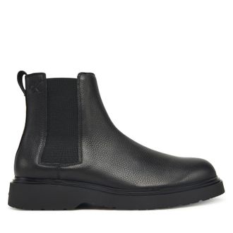 Calvin Klein Klassische Stiefeletten Calvin Klein Combat Ess Chelsea Boot Lth YM0YM01374 Schwarz