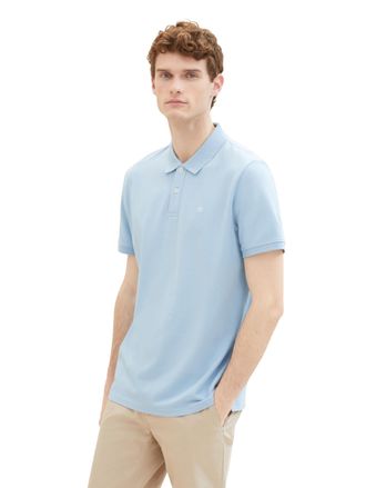 Tom Tailor Herren 1031006 Basic Piqué Poloshirt, 32245 - Washed Out Middle Blue, XXL