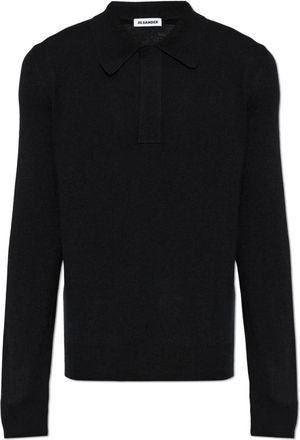 Jil Sander Homme, Pulls, Noir, Taille: XL Wool Turtleneck