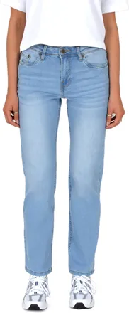 ESRA Damen Jeans Hose Damen Jeanshose gerader Schnitt Straight bis Übergrösse G400