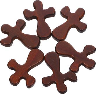 OSALADI 6 St&uuml;ck Rustikales Holzkreuz Kleine Gebetskreuze Handgefertigte Spirituelle Dekoration f&uuml;r Kirche Meditation und Heimgebrauch