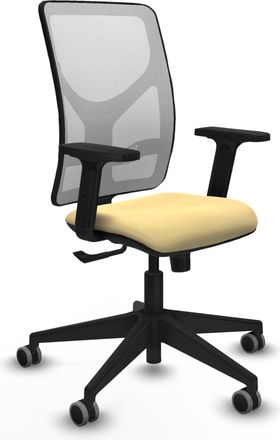 Piqueras y Crespo Hochklappstuhl mit 2D-Armlehnen, h&ouml;henverstellbare Lendenwirbelst&uuml;tze, ausgestattet mit 3 Positionen und Schneideschaum, mit Rollen von 65 mm, Parkett