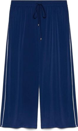 Fiorella Rubino Femme, Pantalons, Bleu, Taille: 44 FR Pantalon Corsaire en Jersey