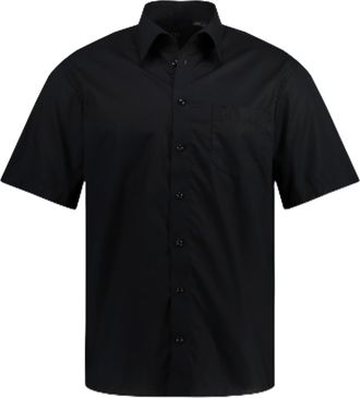 JP1880 Herren gro&szlig;e Gr&ouml;&szlig;en &Uuml;bergr&ouml;&szlig;en Menswear L-8XL Hemd, Business, Halbarm, Variokragen, bis 8XL, Comfort Fit, Easycare schwarz XXL 705178130-XXL