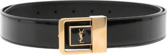 Saint Laurent LA 66 Lederg&uuml;rtel - - Accessories - Damen - Schwarzk - 85 CM