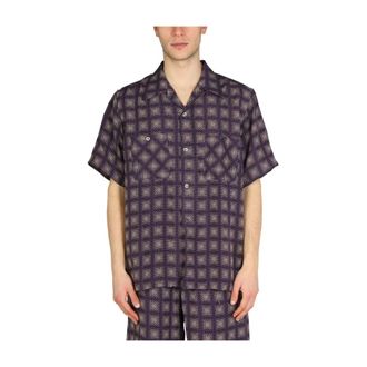 Needles Homme, Chemises, Multicolore, Taille: S Check Print Shirt