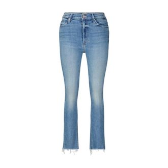 Mother Femme, Jeans, Bleu, Taille: W26 Fray Ankle Skinny-Fit Jeans