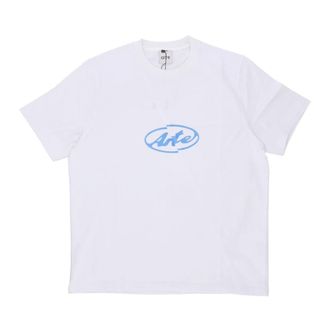Arte Circle Logo T-Shirt - - Tops - Herren - Wei&szlig; - L