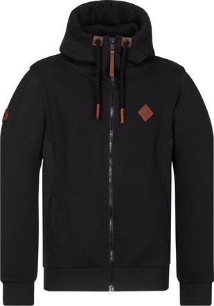 Naketano Herren Kapuzensweatjacke Birol, Farbe:Black, Gr&ouml;&szlig;e:XXL