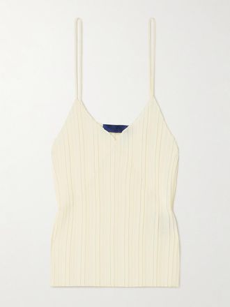 Sharon Wauchob Caraco En Crêpe De Chine Plissé Kaya - Ivoire