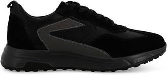 Melluso Baskets pour Homme en Daim et Cuir Noir u56040 42