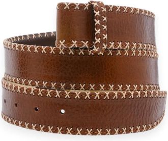 CLARIS VIROT Femme, Accessoires, Brun, Taille: M Ceinture en cuir interchangeable