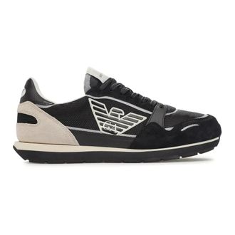Emporio Armani Panelierte Low-Top Sneakers - - Shoes - Herren - Blau - 42 1/2 EU