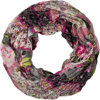 styleBREAKER Schlauchschal Loop mit Blumen Paisley Muster