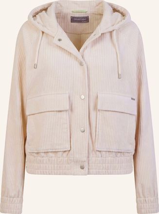 White Label Jacke Baumwoll Jersey Cord Blouson beige