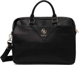 Guess Co logo-detail laptop case - Schwarz