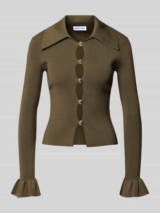 Self Portrait Slim Fit Bluse aus Viskose-Mix