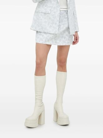 Miss Sixty minijupe à fleurs - Bleu