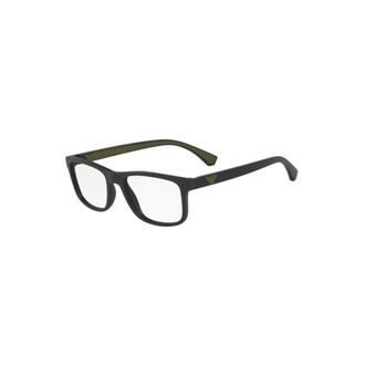 Emporio Armani Rechteckige optische Brille - - Accessories - Herren - Schwarzk - 55 MM