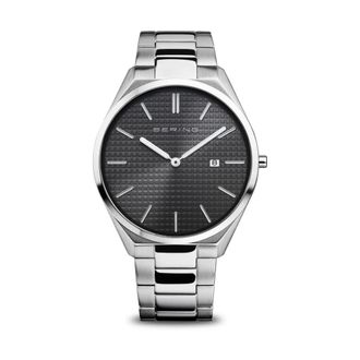 Bering Bering Herren Armbanduhr Ultra Slim 40 mm 3 ATM Saphirglas Slim Design Armband Edelstahlband mit Edelstahlelementen 17240-702 - - Accessories - Herren