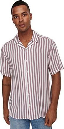 Only & Sons Onswayne Life SS Chemise en Viscose Manches Courtes, Nirvana, M Homme