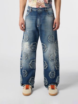 Philipp Plein Jeans Homme couleur Denim