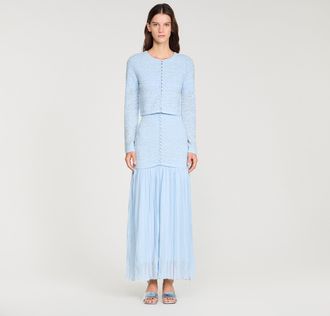 Sandro Cardigan court perl&eacute;