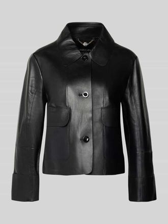 Marc Cain Lederjacke mit Pattentaschen