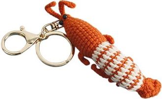 Generico Pendentif tiss&eacute; &agrave; la main - Poup&eacute;e au crochet r&eacute;aliste, d&eacute;coration charmante pour t&eacute;l&eacute;phone, sac ou cl&eacute;s | Accessoire artisanal fait &agrave; la main, cadeau