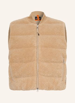 Parajumpers Parajumpers Daunenweste Simaw Aus Teddyfell beige