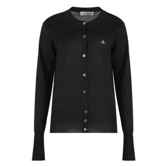 Vivienne Westwood Bestickte Strickjacke - - Knitwear - Damen - Schwarzk - M