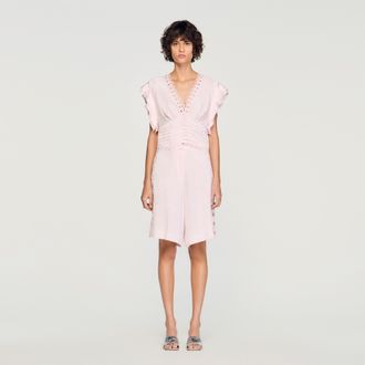 Sandro Bermuda &agrave; jacquard fleurs