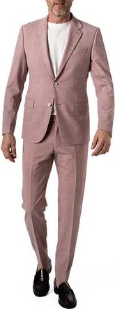 Strellson Herren Anzug rosa meliert