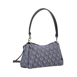 Calvin Klein Femme, Sacs, Bleu, Taille: ONE Size Convertible Logo Jacquard Shoulder Bag