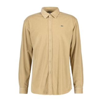 Lacoste Regular Fit Corduroy Hemd - - Shirts - Herren - Beige - L